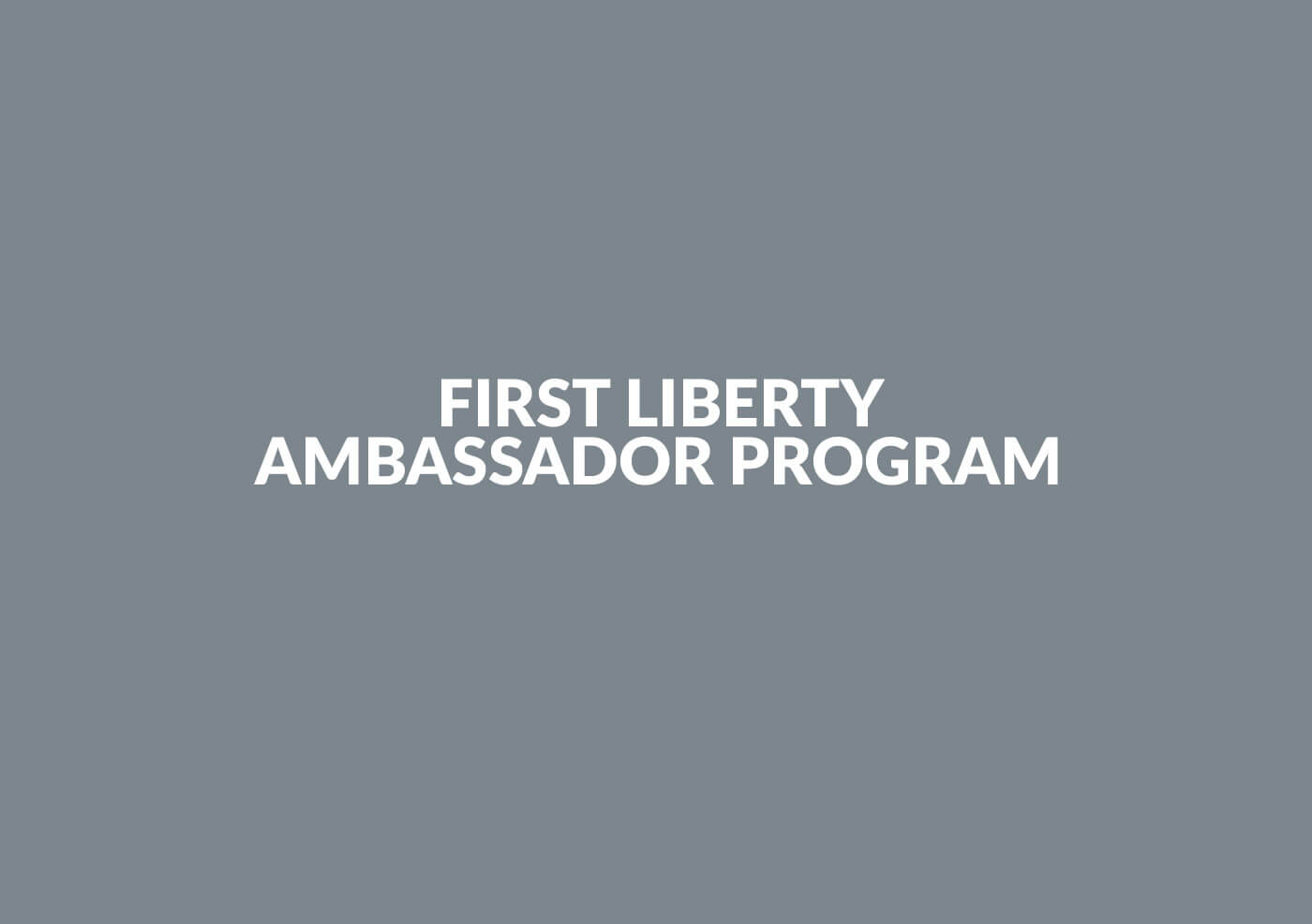 Banner - First Liberty